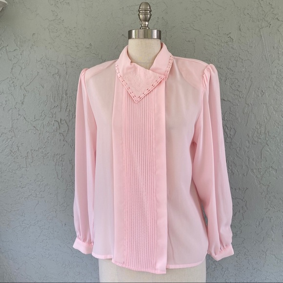Susan Hutton | Tops | Vintage Susan Hutton Soft Pink Size 8 Blouse ...